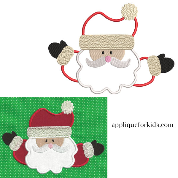 Santa Applique Design