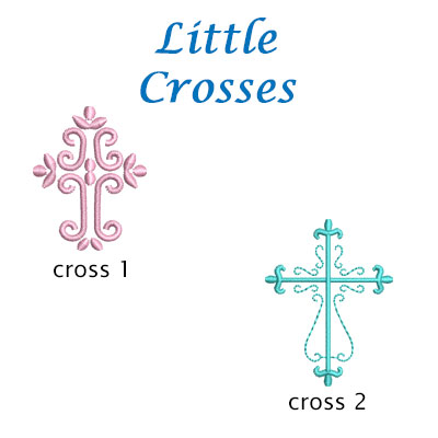 Little Embroidery Crosses Designs