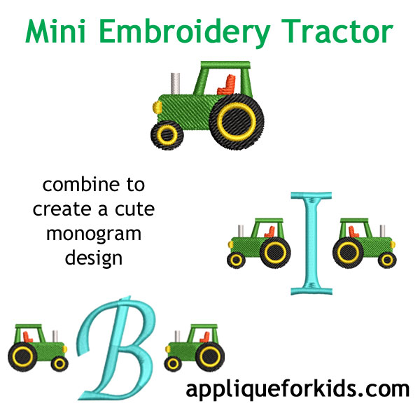 Mini Embroidery Tractor