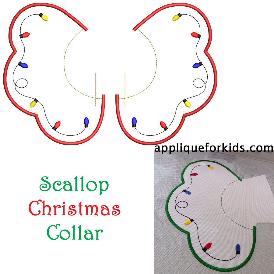 In the Hoop Christmas Collar